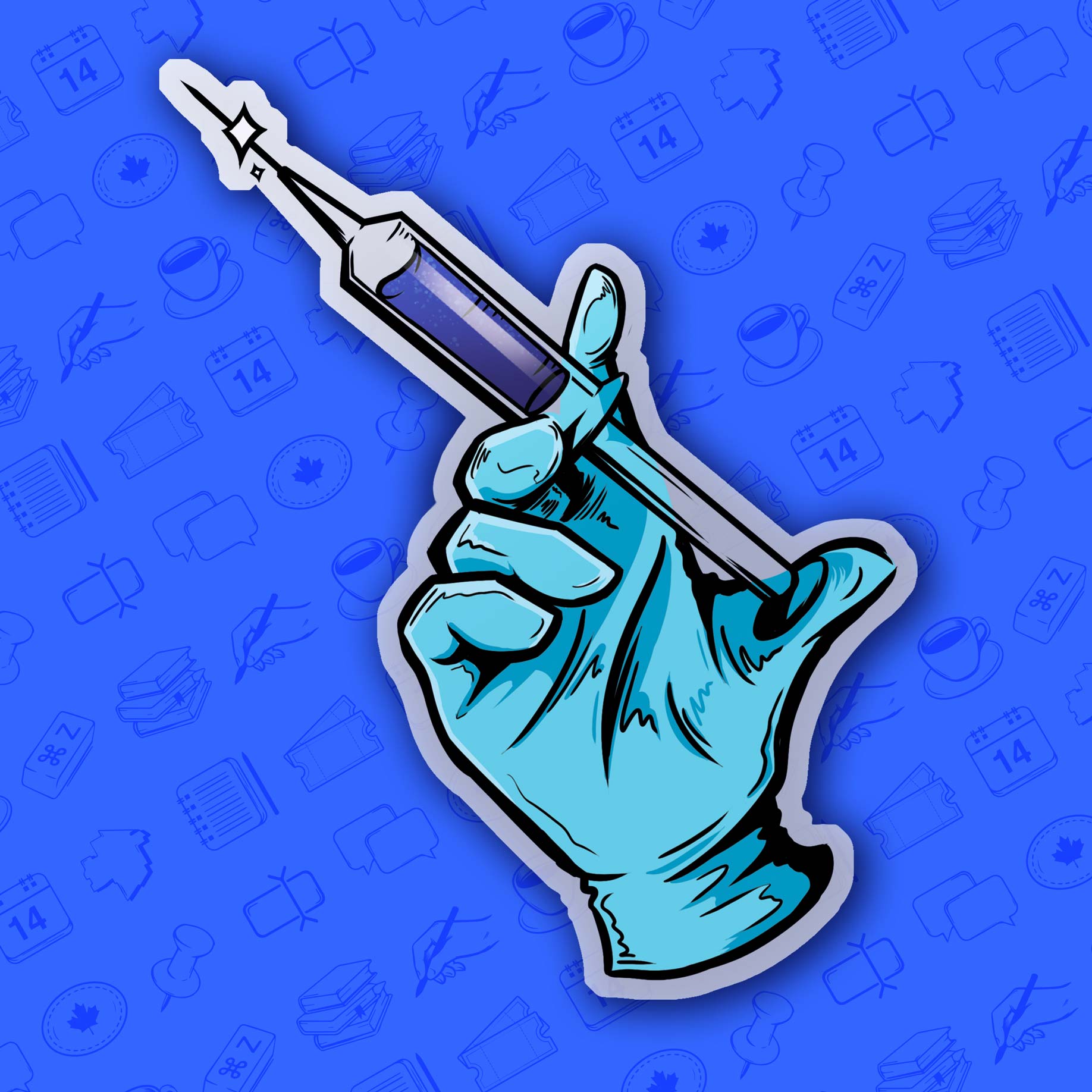 Syringe Sticker | Tia Jasmin Design